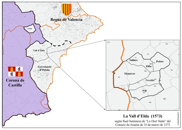 La "vall d'Elda", la comarca histórica - Valle de Elda