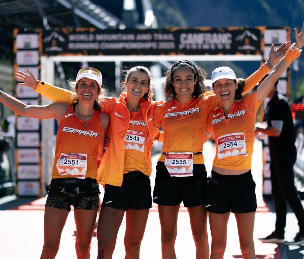 María Fuentes, subcampeona del mundo en "short trail" por equipos ...